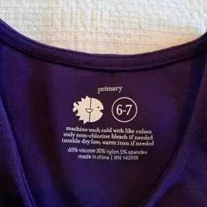Primary | Dresses | Primary Girls Size 67 Purple Dress Jumper Euc No ...